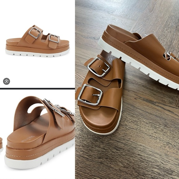 J Slides | Shoes | Jslides Bolo Double Buckle Platform Slide Sandals ...
